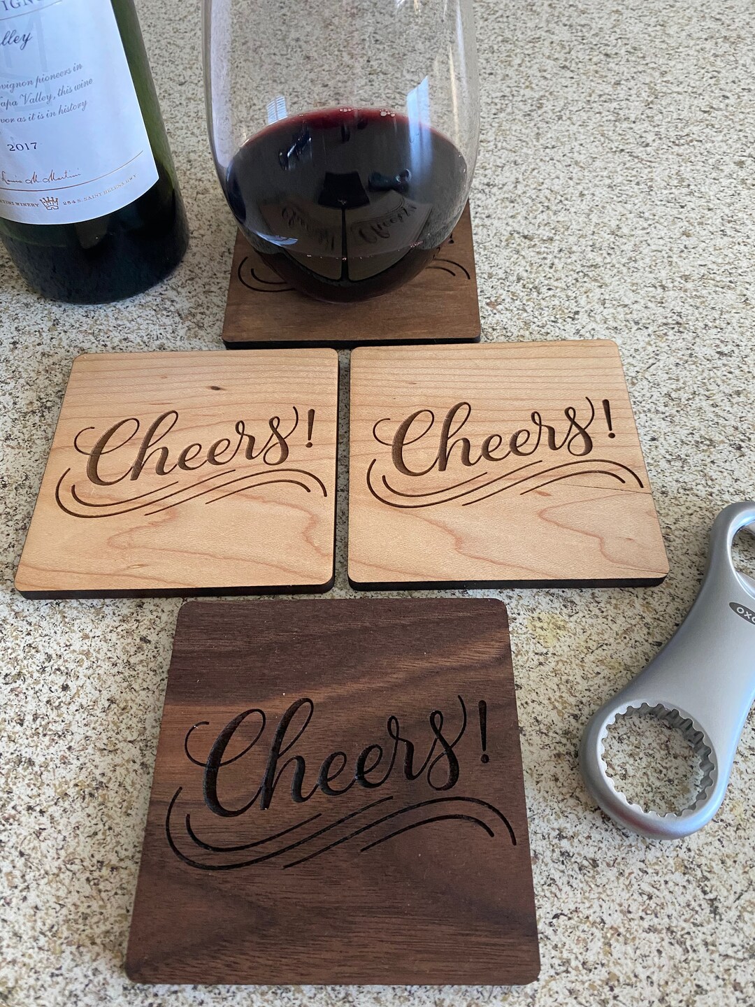 Cheers Coasters I Bar I Game Room I Modern I Contemporary I Fun Coaster ...