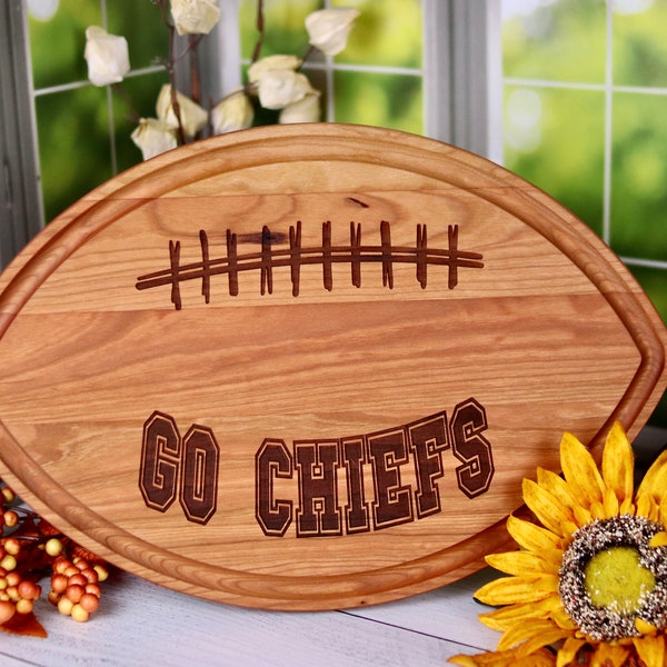 Football Shaped Cutting Board - Etsy