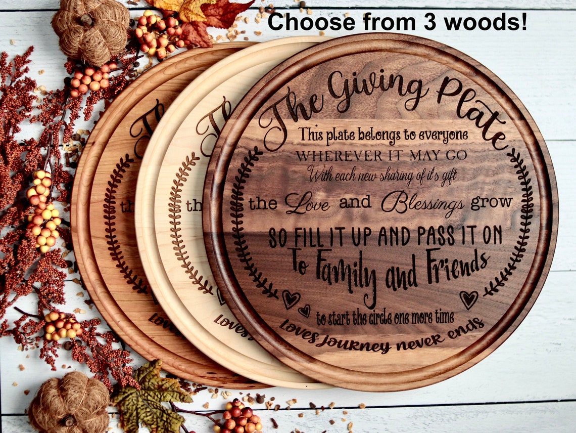 The Giving Plate, Circle of Giving, Holiday Gifting, Sharing Platter ...
