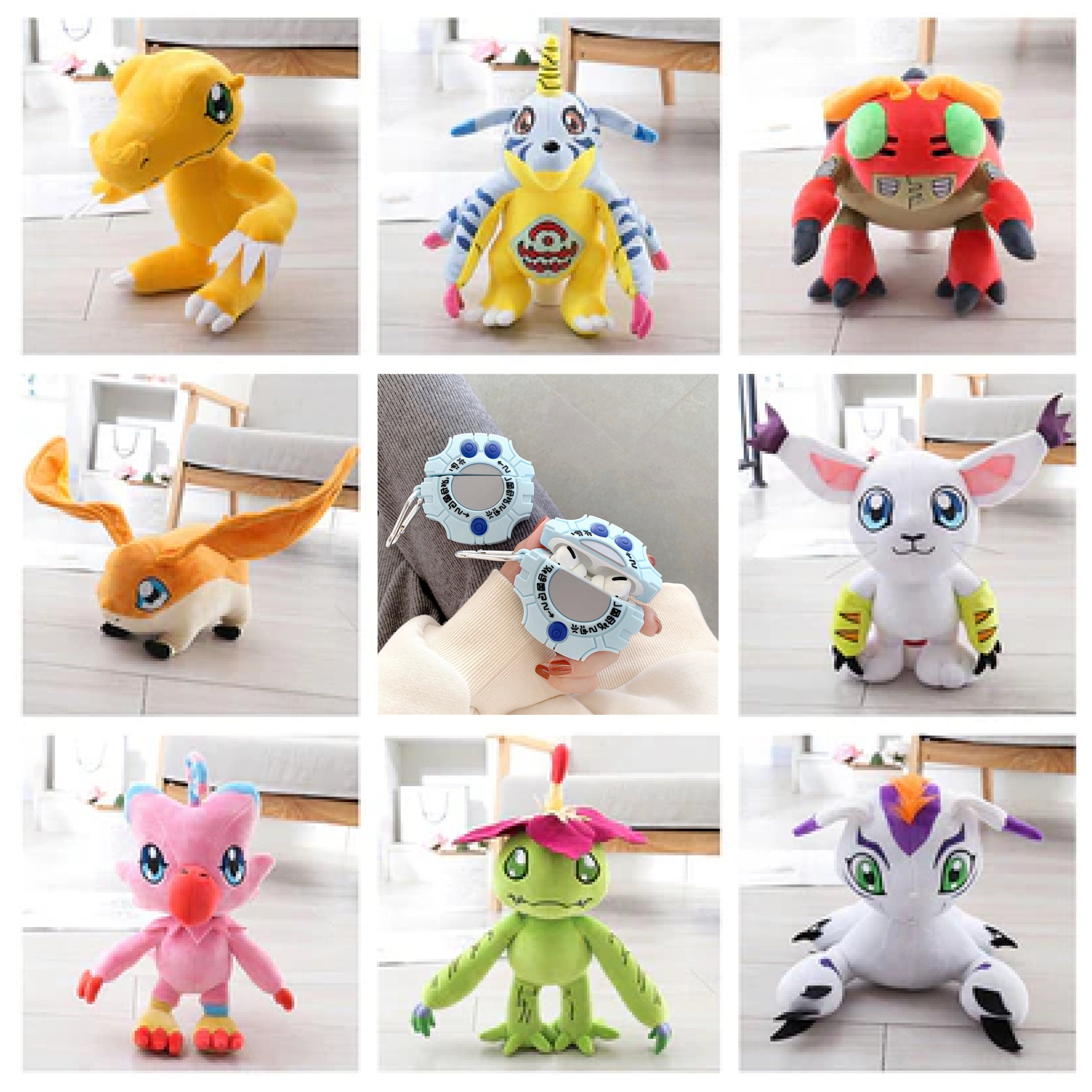 Agumon Plush Gomamon Plush Gatomon Plush Palmon Plush | Etsy