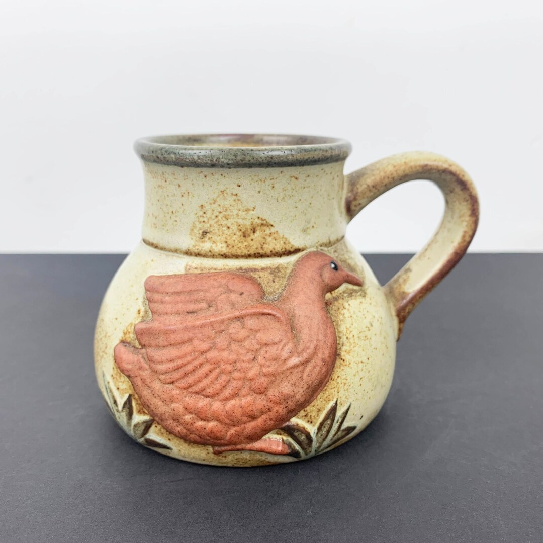 Gempo Pottery Duck Coffee Mug | Duck Tea Mug | 1970's Pottery Mug With ...