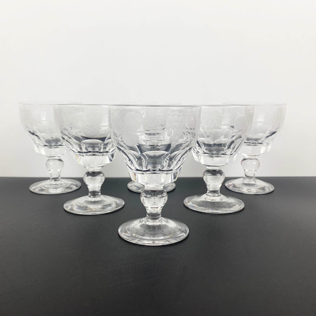 Stuart Crystal 'audley' Mid Century Liqueur and Aperitif Glasses With ...
