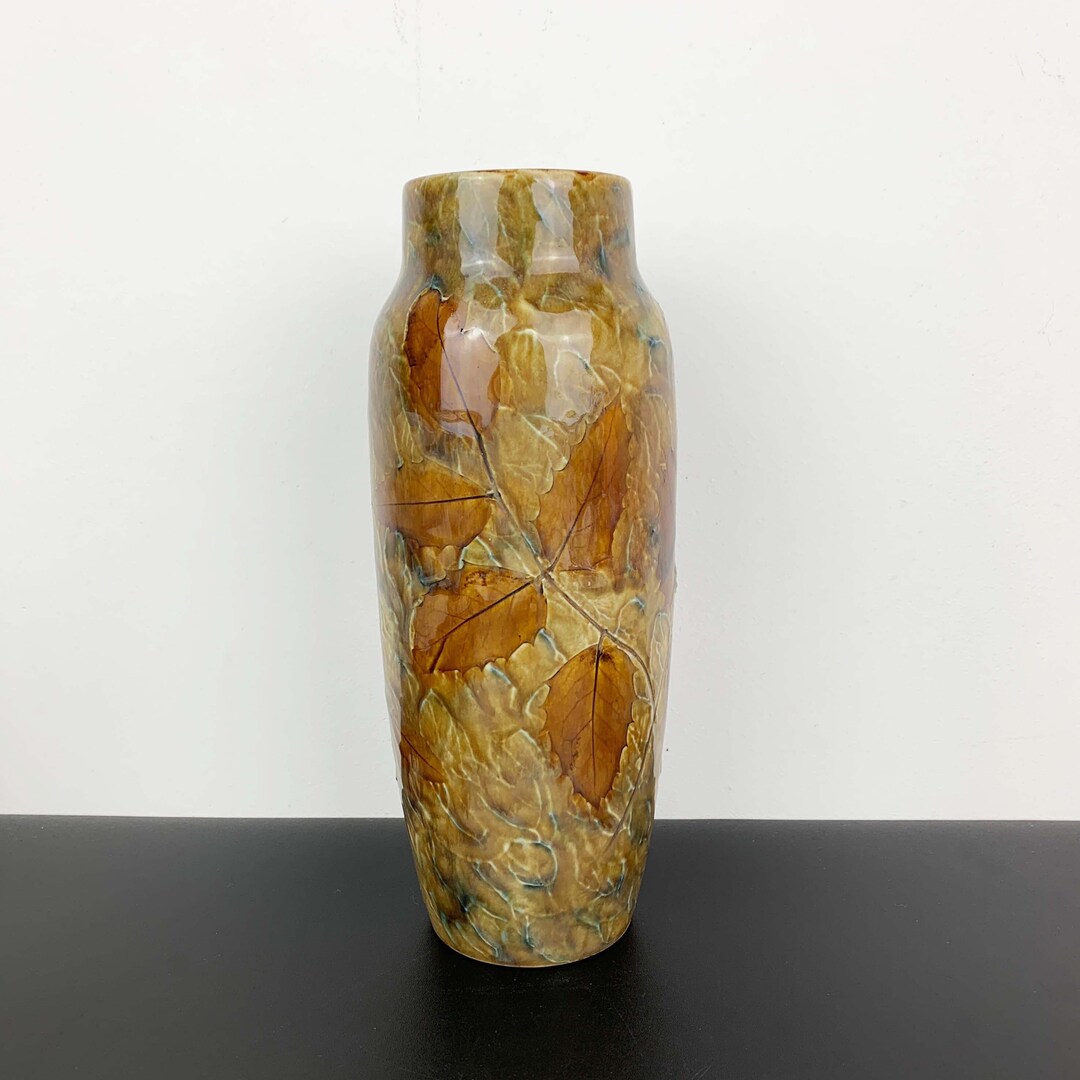 Royal Doulton Autumn Leaves Vase: 1920s Hand-painted Pottery - Etsy