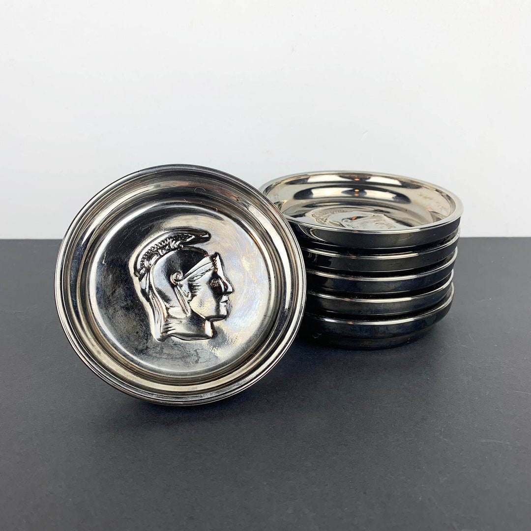 Mid Century Modern Vitreon Queens Lustreware Mercury Glass Roman ...