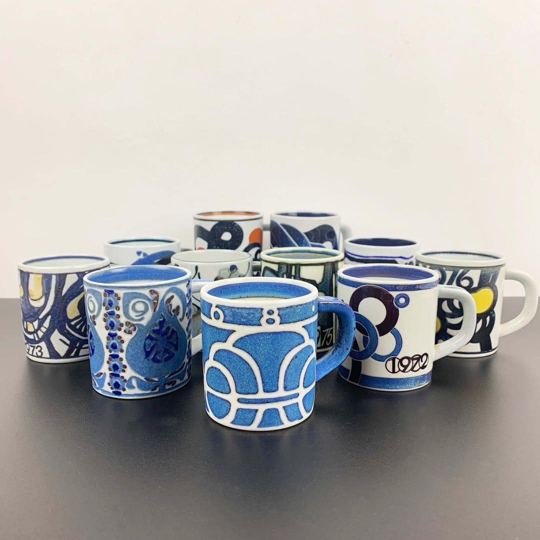 Royal Copenhagen Annual Collectible Mugs: Denmark Vintage Year Mugs - Etsy
