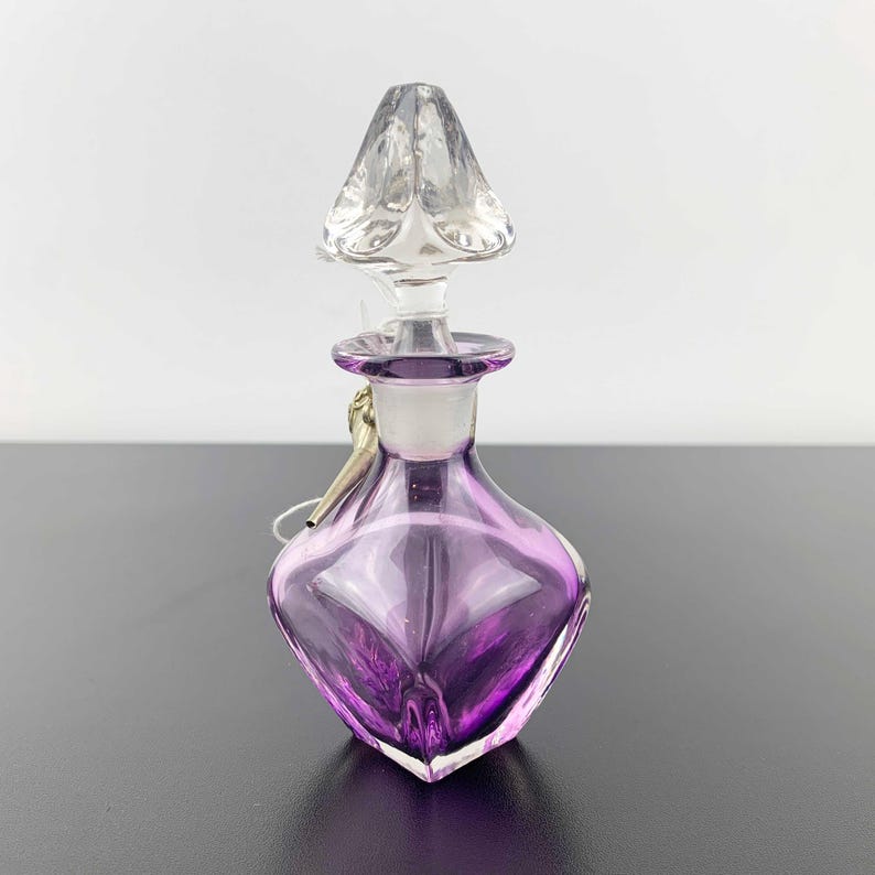 Eileen Gordon Studio Art Glass Perfume Bottle: Hand Blown Violet Glass ...