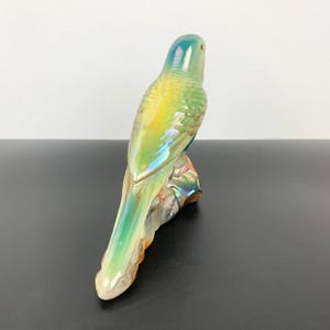 Keele St Pottery England Lustre Ceramic Budgerigar Figurine Budgie ...