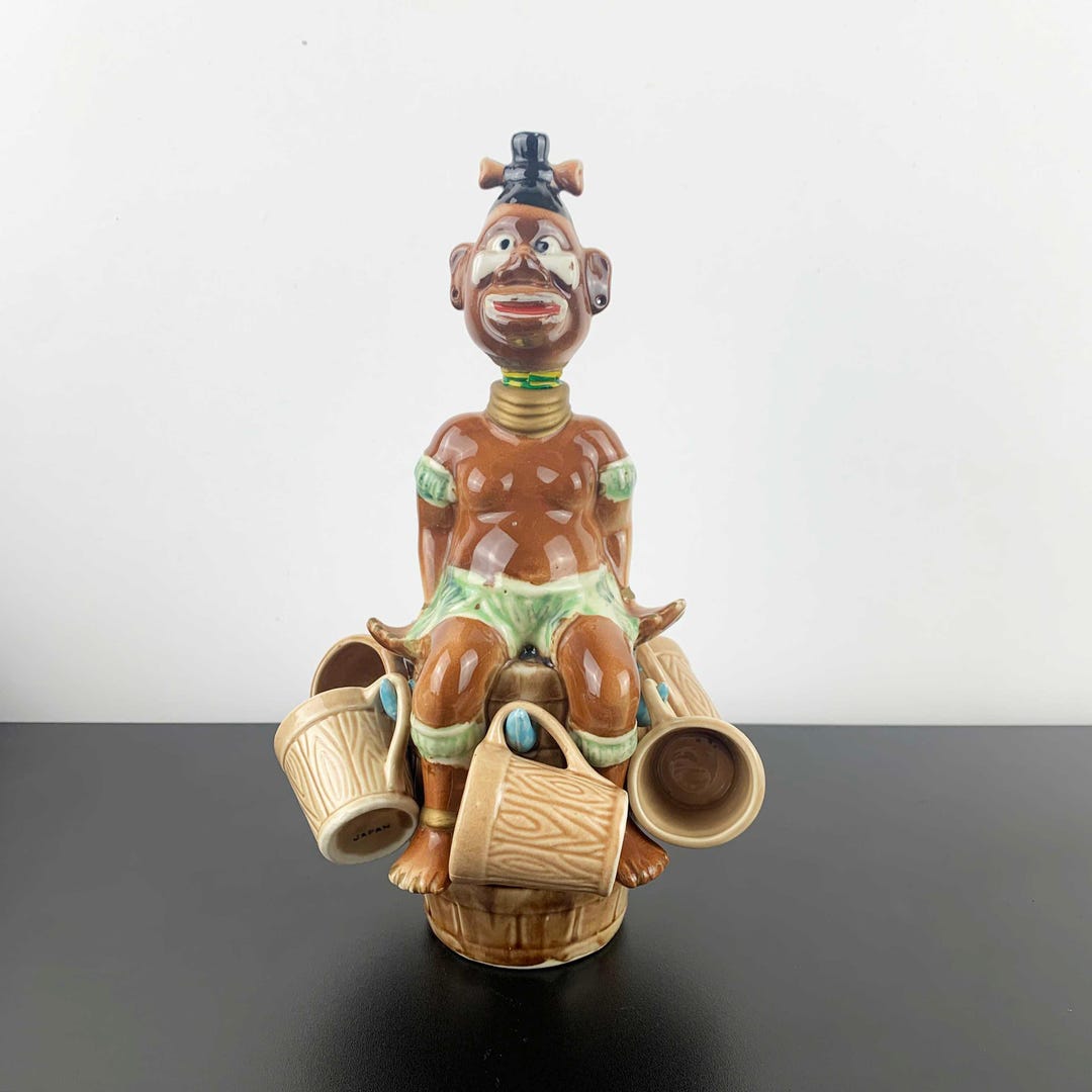 Vintage African Zulu Decanter Set: Mid-century Tribal Barware - Etsy ...