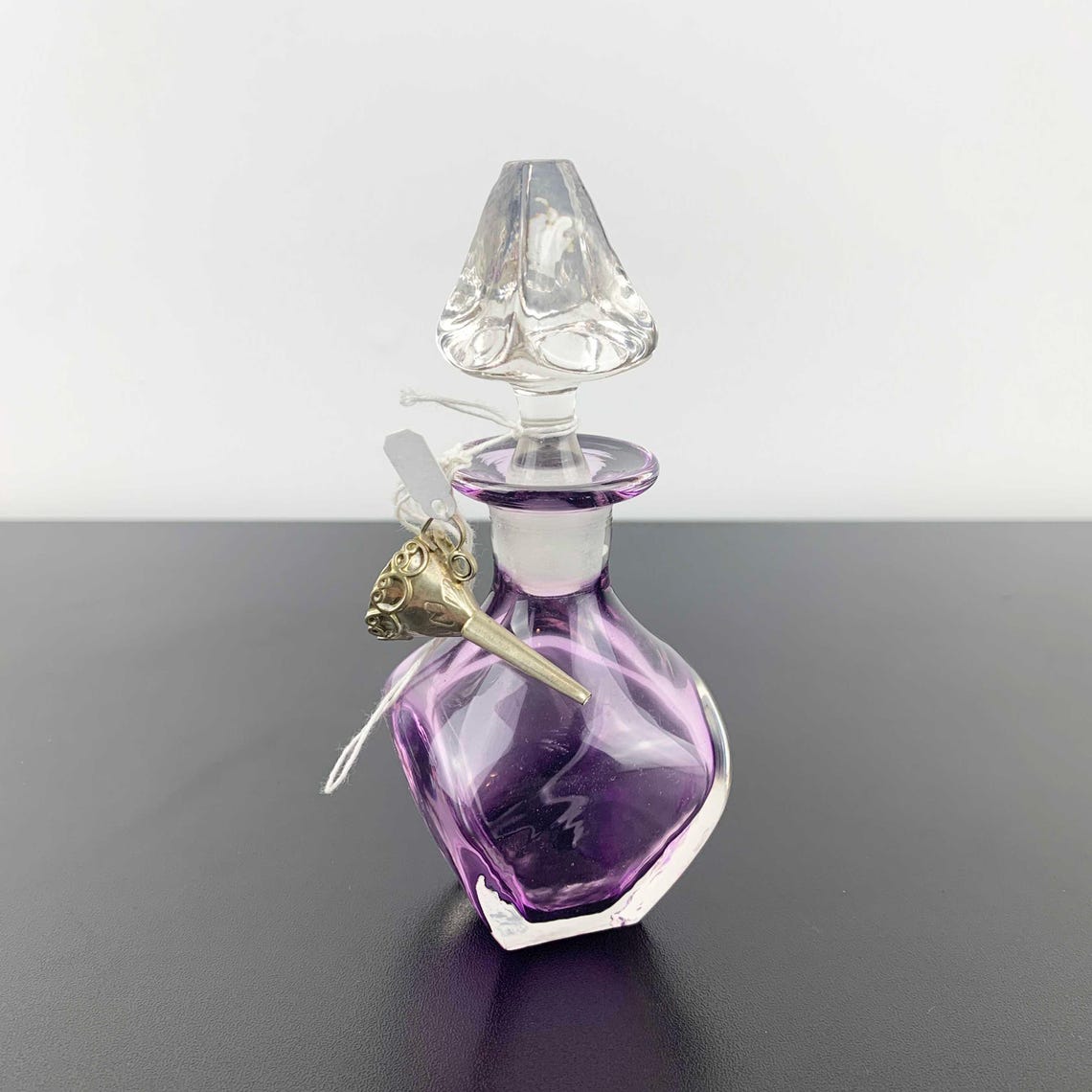 Eileen Gordon Studio Art Glass Perfume Bottle: Hand Blown Violet Glass ...