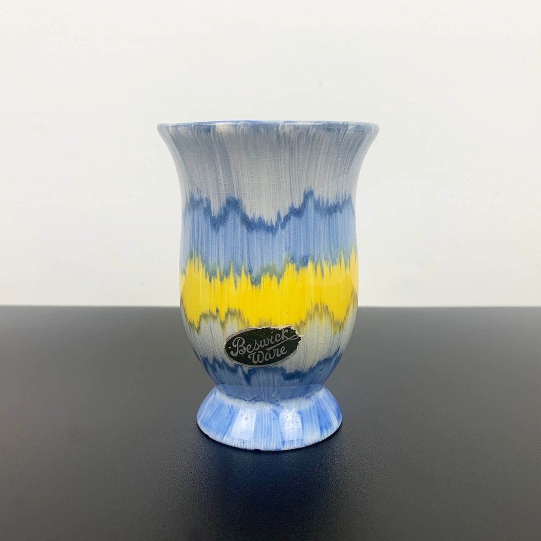 Beswick England Ikat Style Vase Posy Vase Small Pottery - Etsy