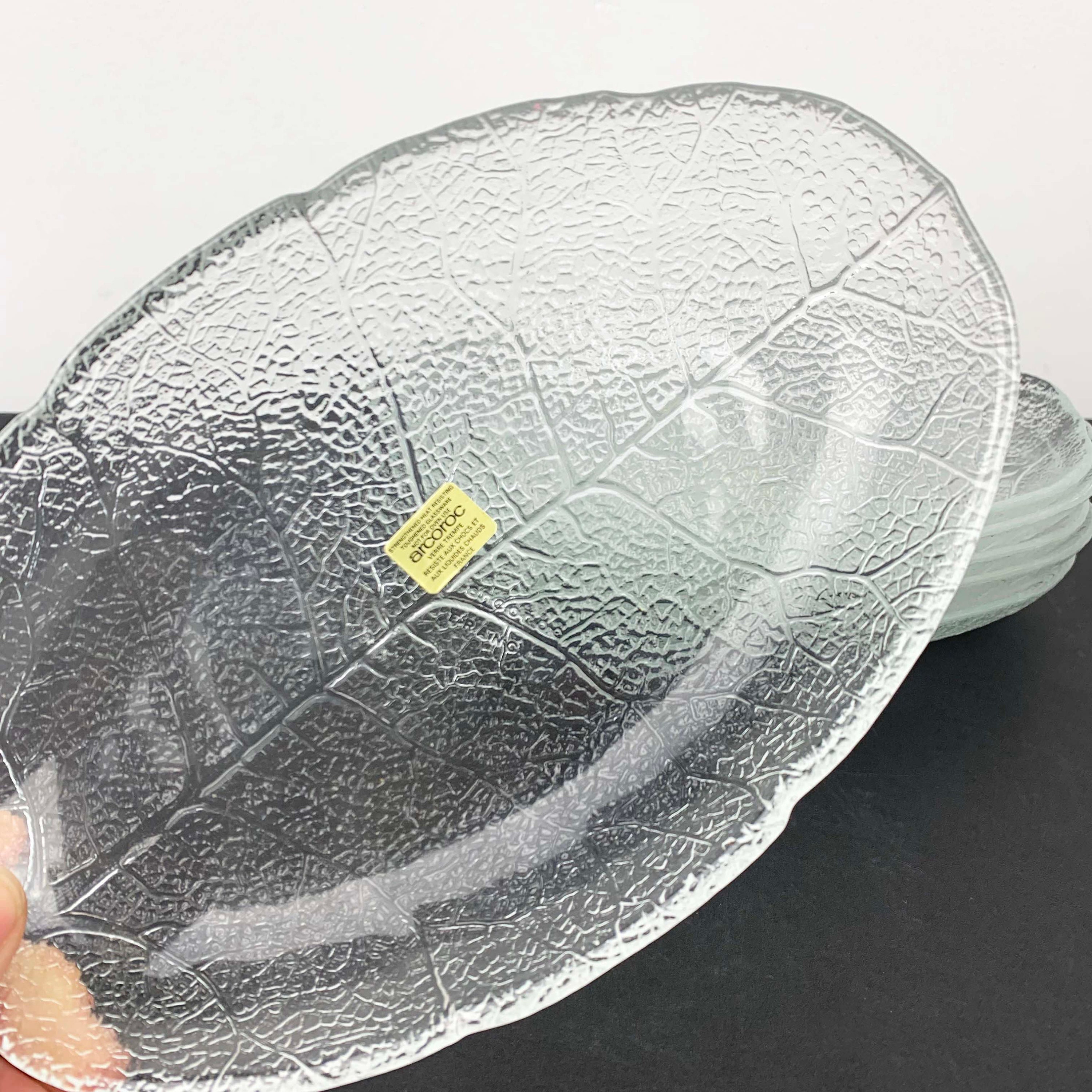 Arcoroc France Aspen Plates Leaf Plates Textured French - Etsy