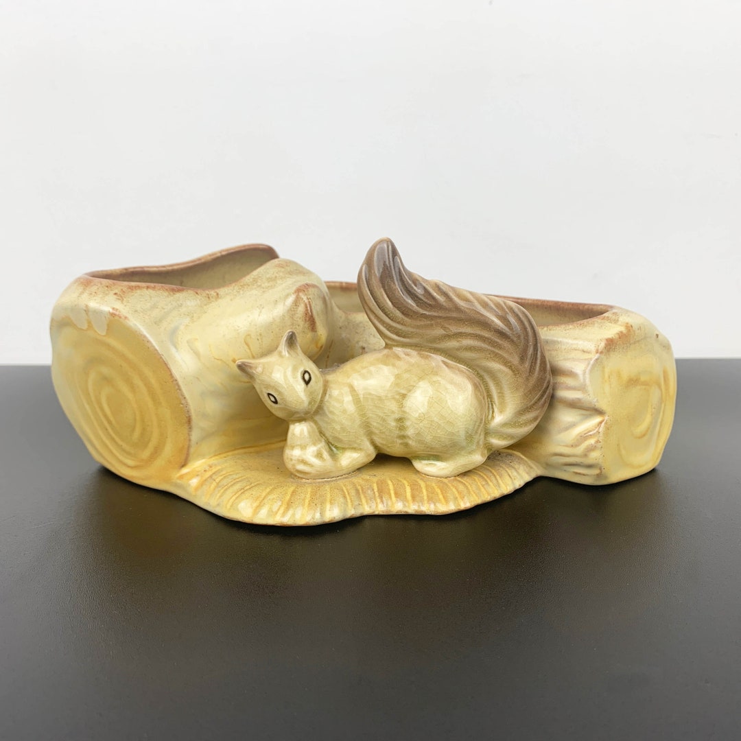 Hornsea Pottery Fauna Log Vase With Squirrel | 1960's Hornsea Fauna ...
