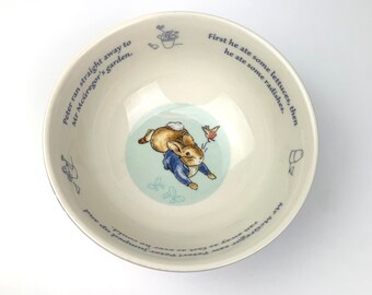 Vintage Wedgwood Bowl Peter Rabbit - Etsy