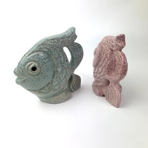 Fish Shakers | English Stoneware Fish Set | Retro Fish Decor | Salt ...