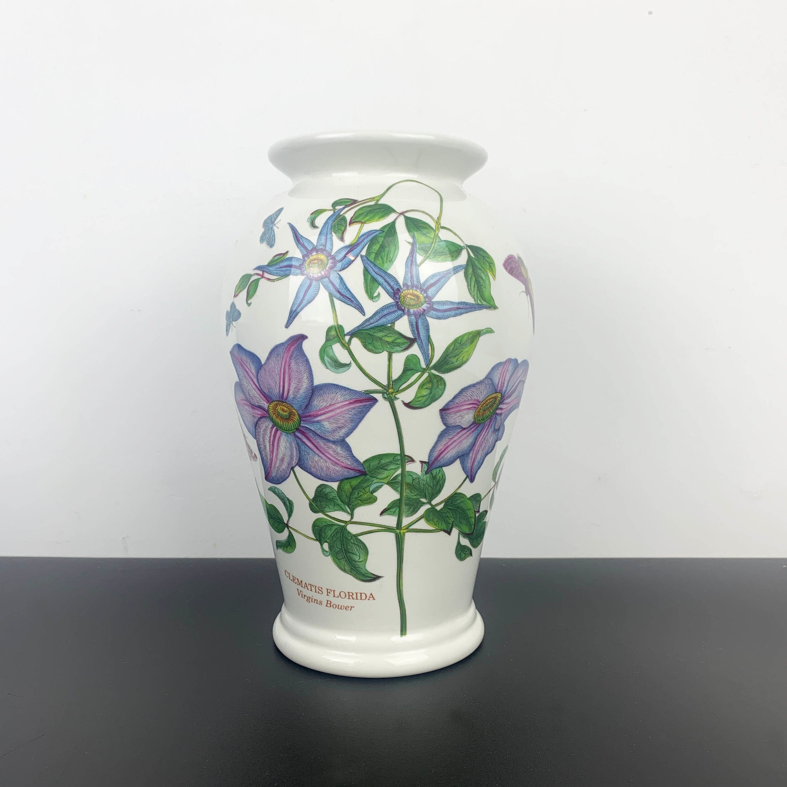 Portmeirion Clematis Vase From the Botanic Garden Collection Purple ...