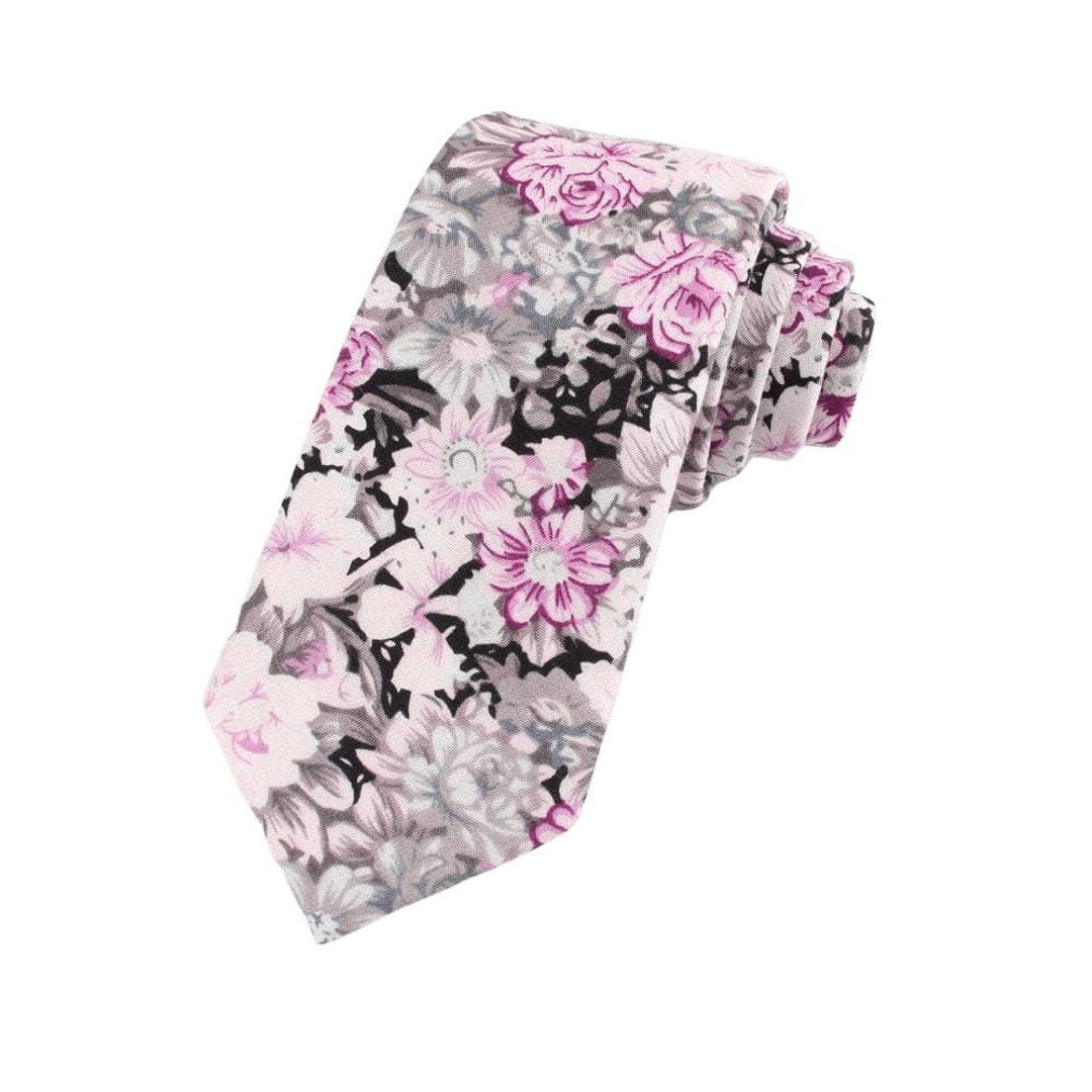 VIOLETA Floral Skinny Tie 2.36