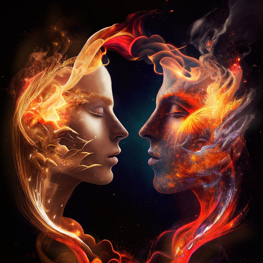 Twin Flame Union, Flames of Alchemy - Digital Download - Etsy