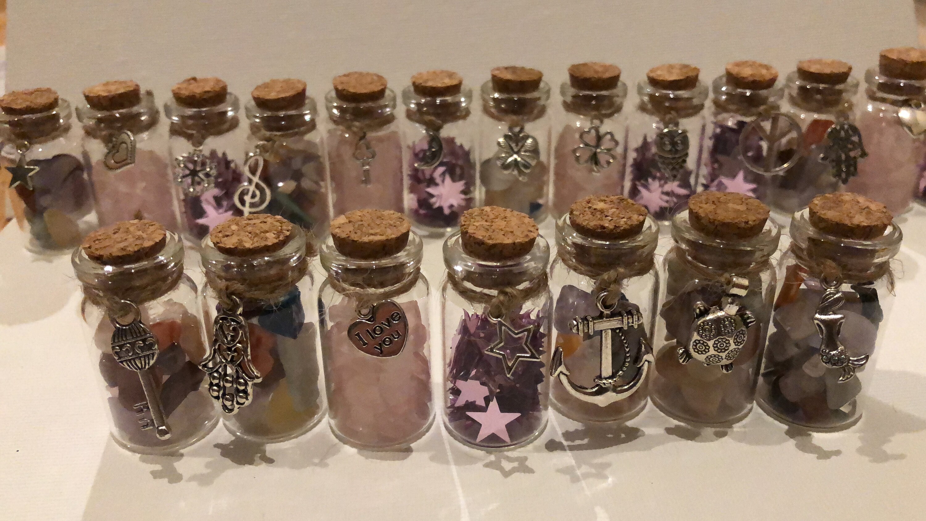 3 Mini Crystal Wish Bottles With A5 Art Print Holiday Special - Etsy