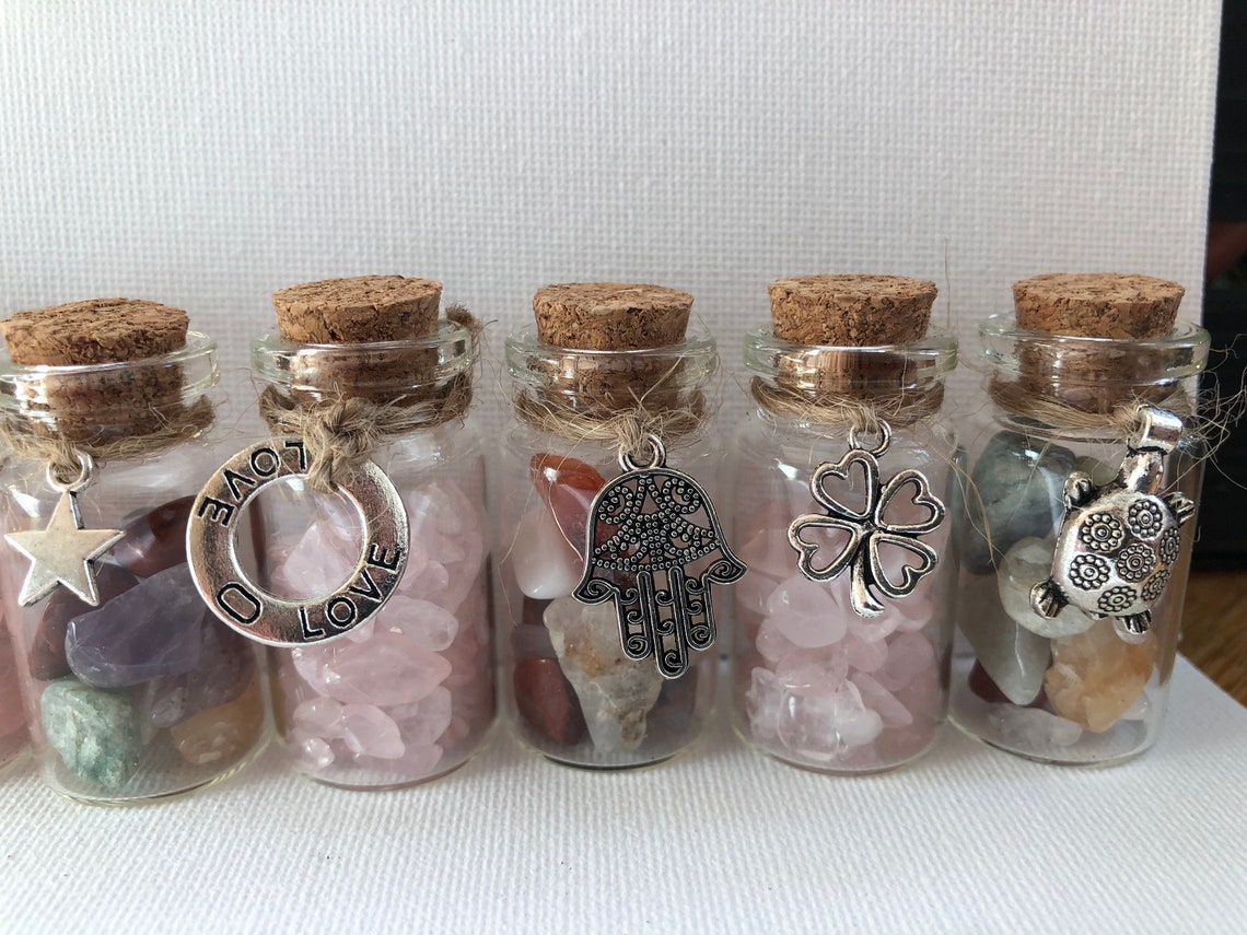 3 Mini Crystal Wish Bottles With A5 Art Print Holiday Special - Etsy