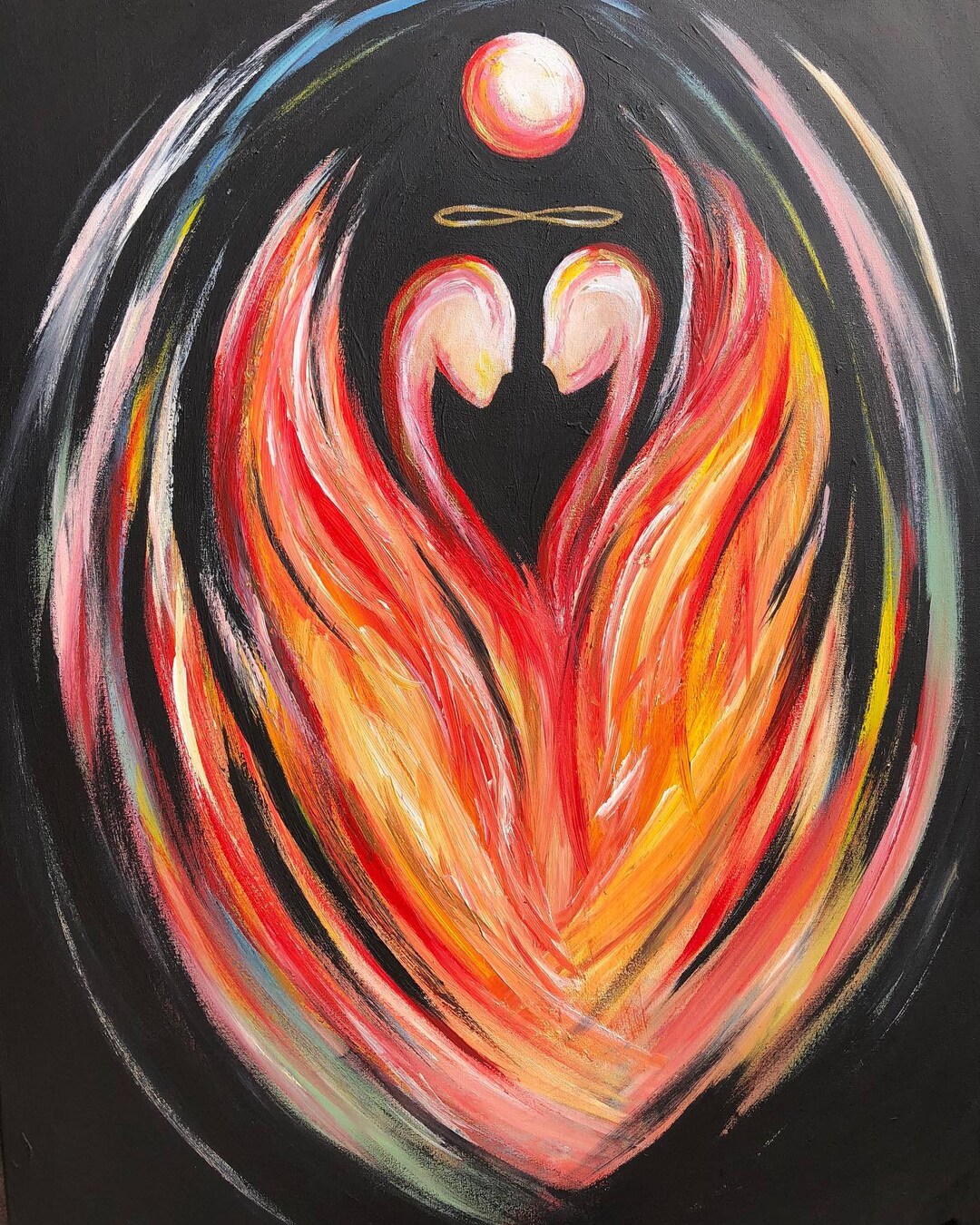 PHOENIX RISING - Acrylic on Canvas - Etsy