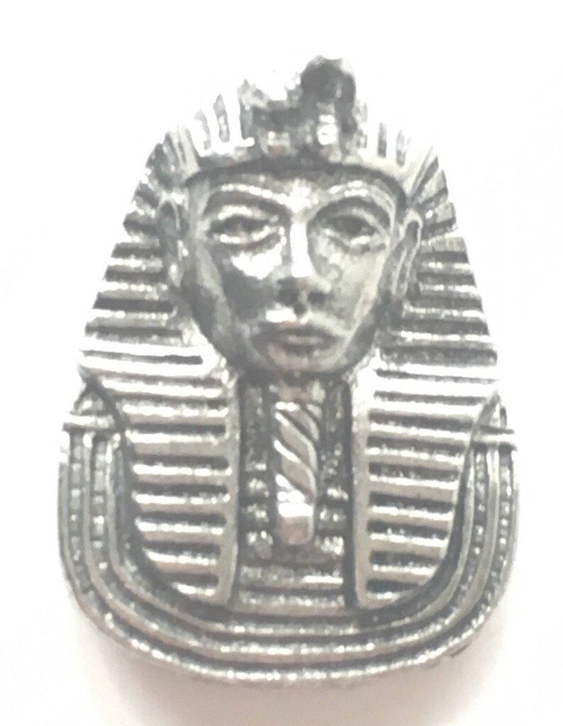 Egyptian Tutankhamun Pewter Lapel Pin Badge Etsy