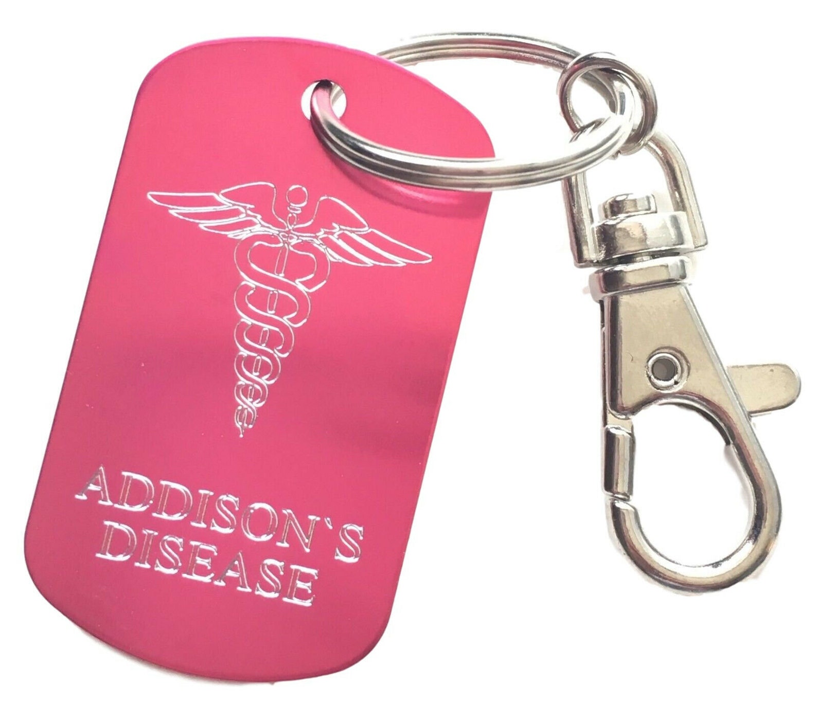 Personalised Addison's Disease SOS Medical Alert ID Tag - Etsy UK