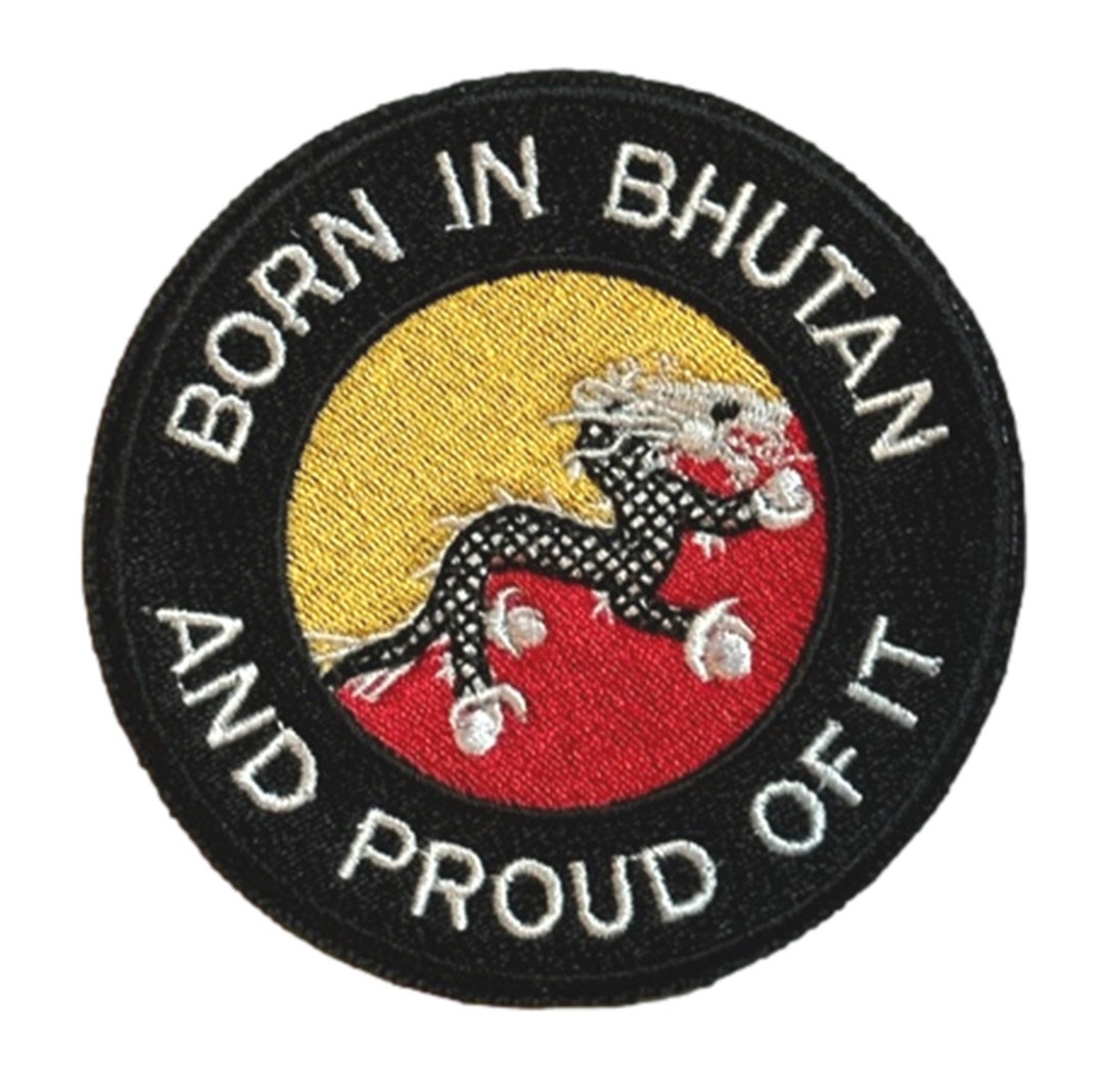 Born in Bhutan and Proud of It Fully Embroidered Sew or Iron on Patch (A) - Etsy