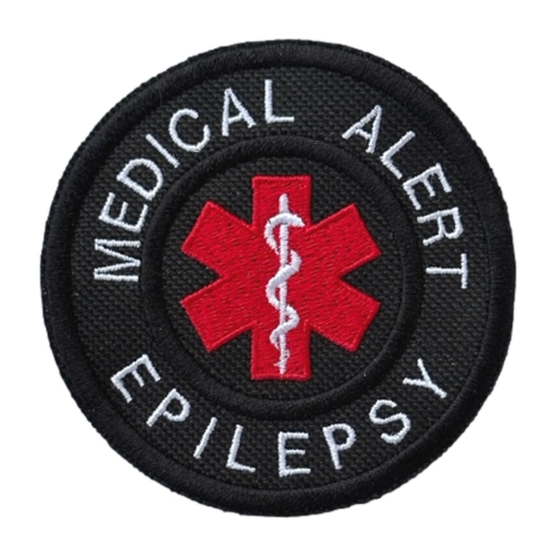 Medical Alert Embroidered Patches - Epilepsy - Etsy