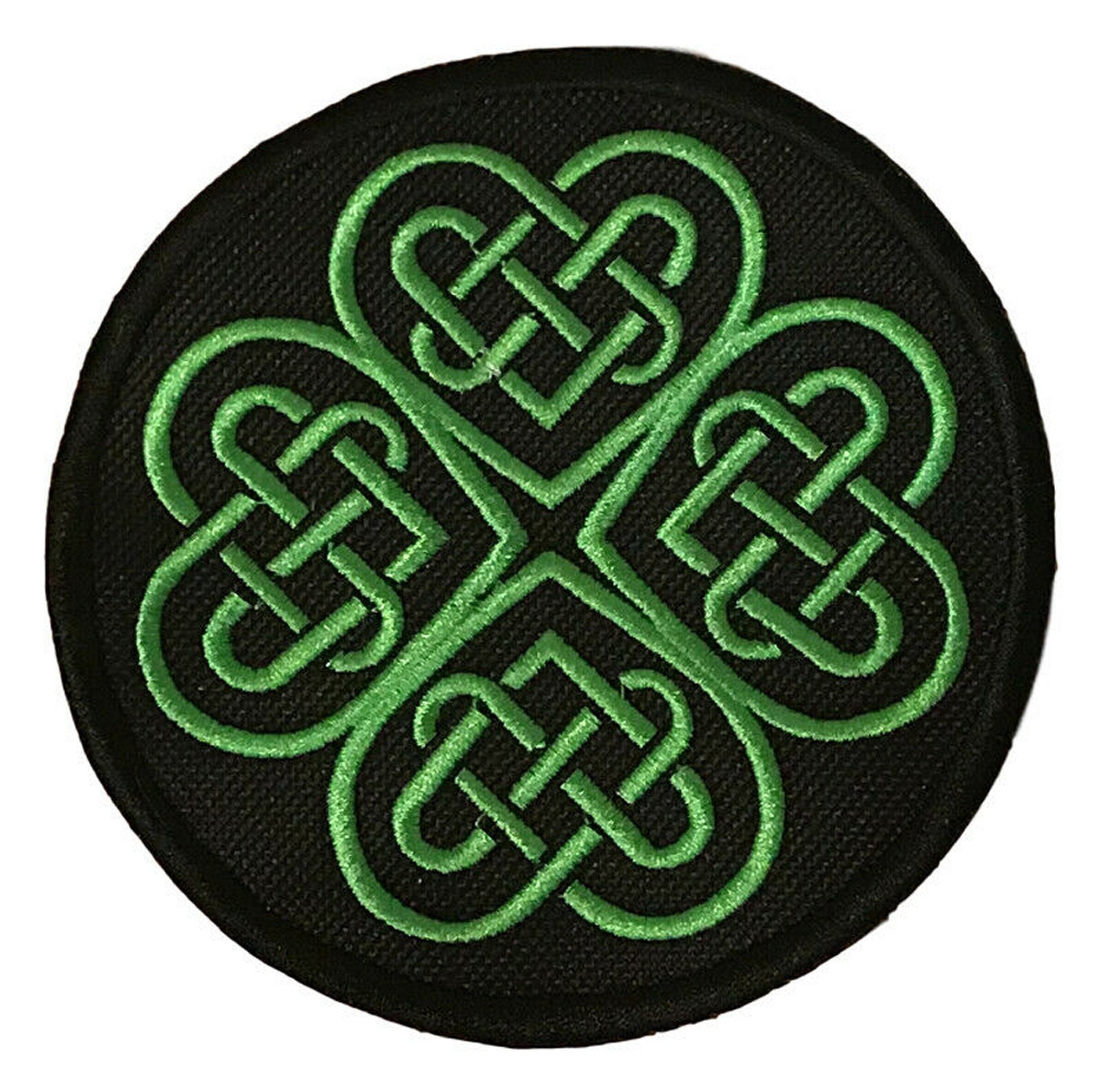 Large Celtic Knot Four Leaf Clover Sew on / Iron on Embroidered Patch ...