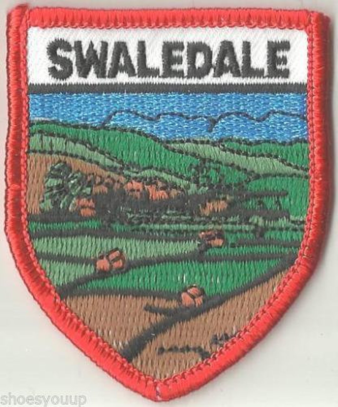 Swaledale Yorkshire Dales England Crest World Embroidered Patch Badge ...
