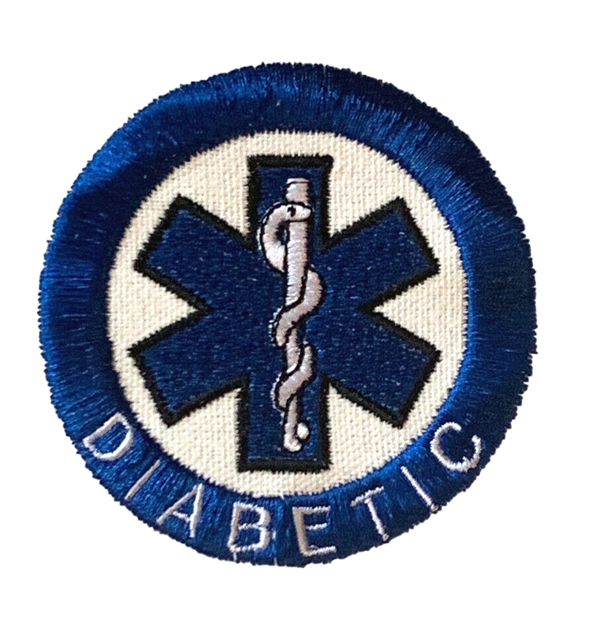 Diabetic Medical Alert Symbol Embroidered Patch Badge - Etsy