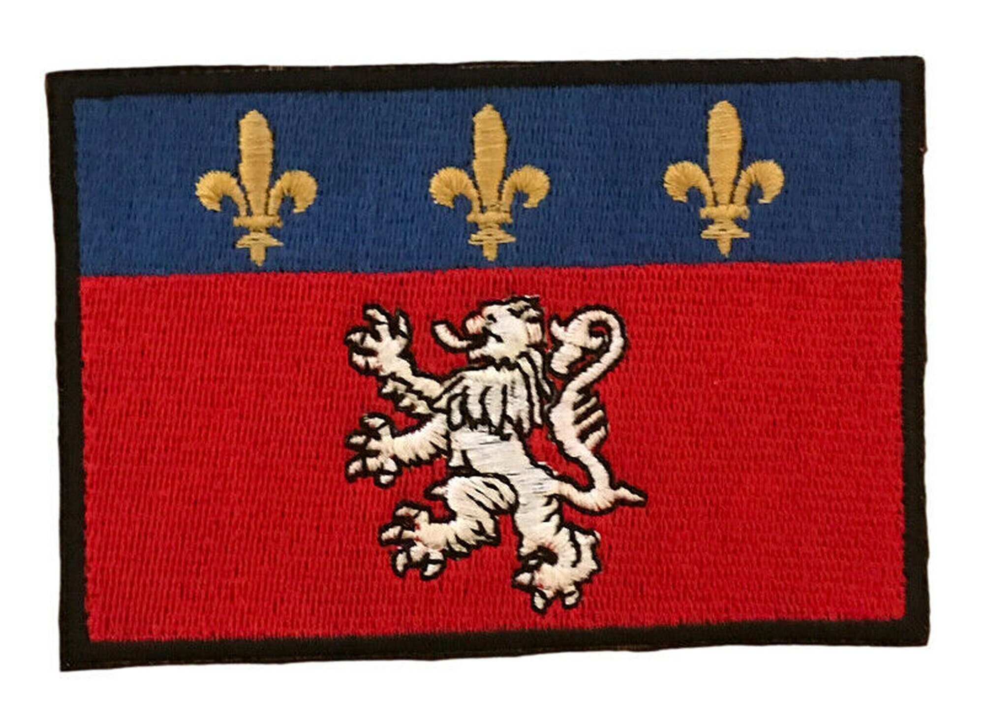 Lyon France French Oblong Flag Embroidered Sew / Iron on Patch Badge (A ...