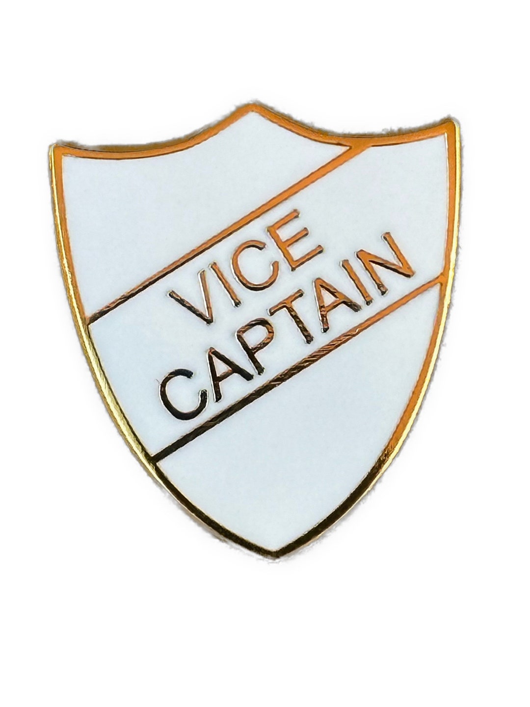 School Vice Captain School / College White Enamel Lapel Pin Badge - Etsy