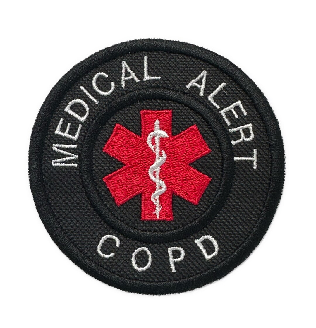 COPD Medical Alert Embroidered Patch - Etsy