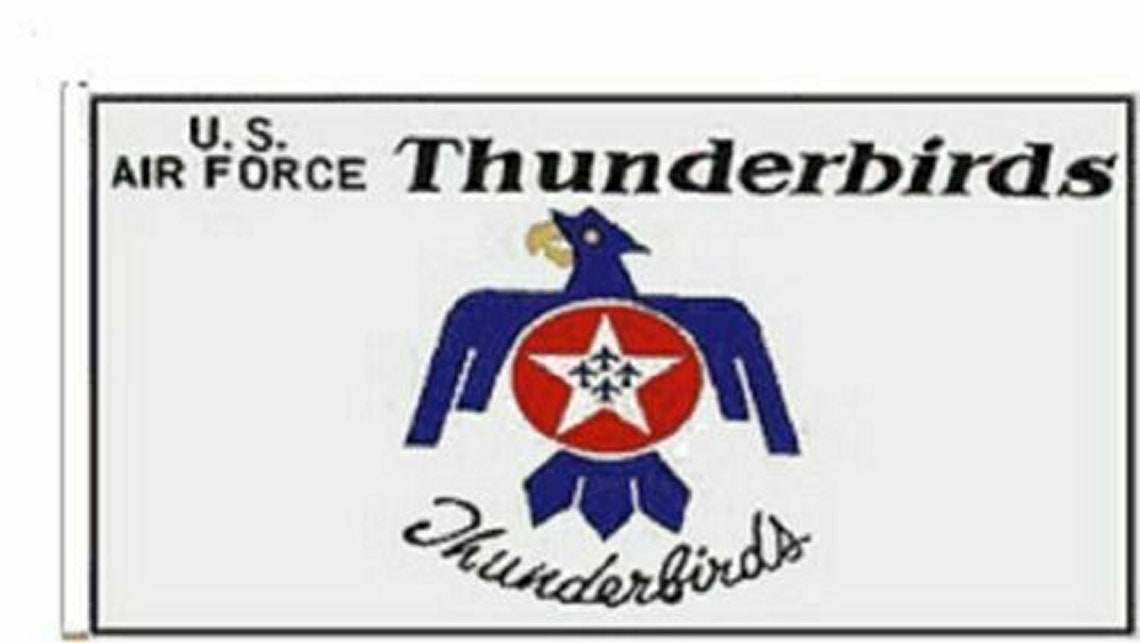Pack of Two Thunderbirds US Air Force Sleeved Flags Suitable - Etsy