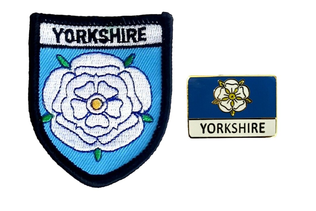 Set of 2 Yorkshire County Flag World Embroidered Patch Badge - Etsy