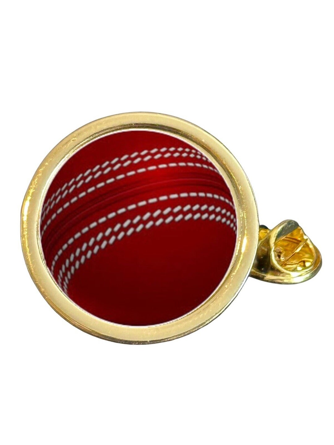 Cricket Ball Award Gold Plated Domed Lapel Pin Badge in Bag - Etsy