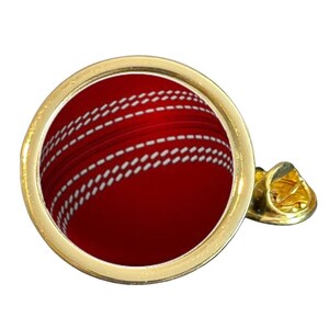 Cricket Ball Award Gold Plated Domed Lapel Pin Badge in Bag - Etsy