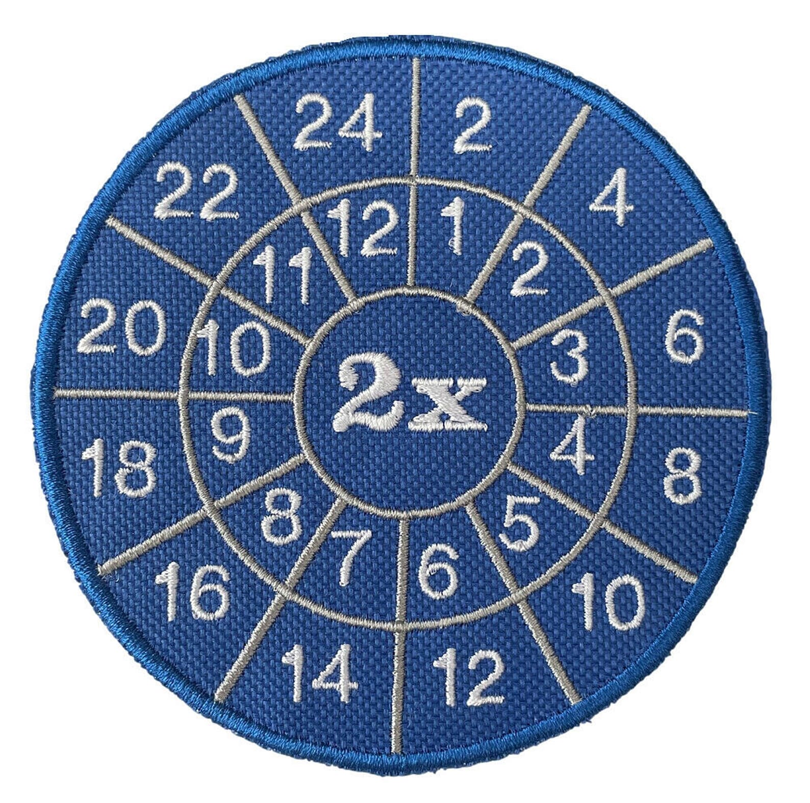 Times Table Wheel 2 X Tables Embroidered Maths Homework - Etsy