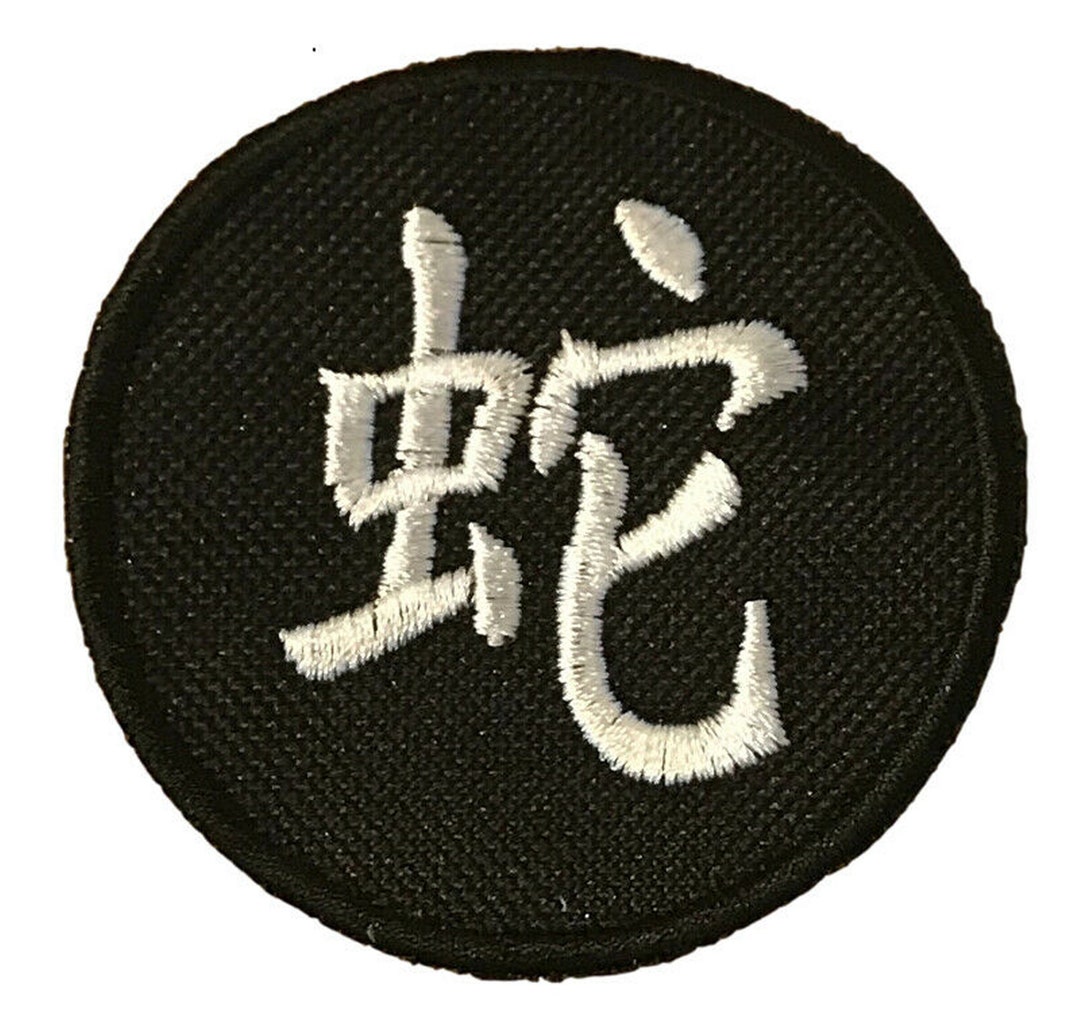 Year of the Snake Chinese Symbol Embroidered Sew or Iron on Patch (A ...