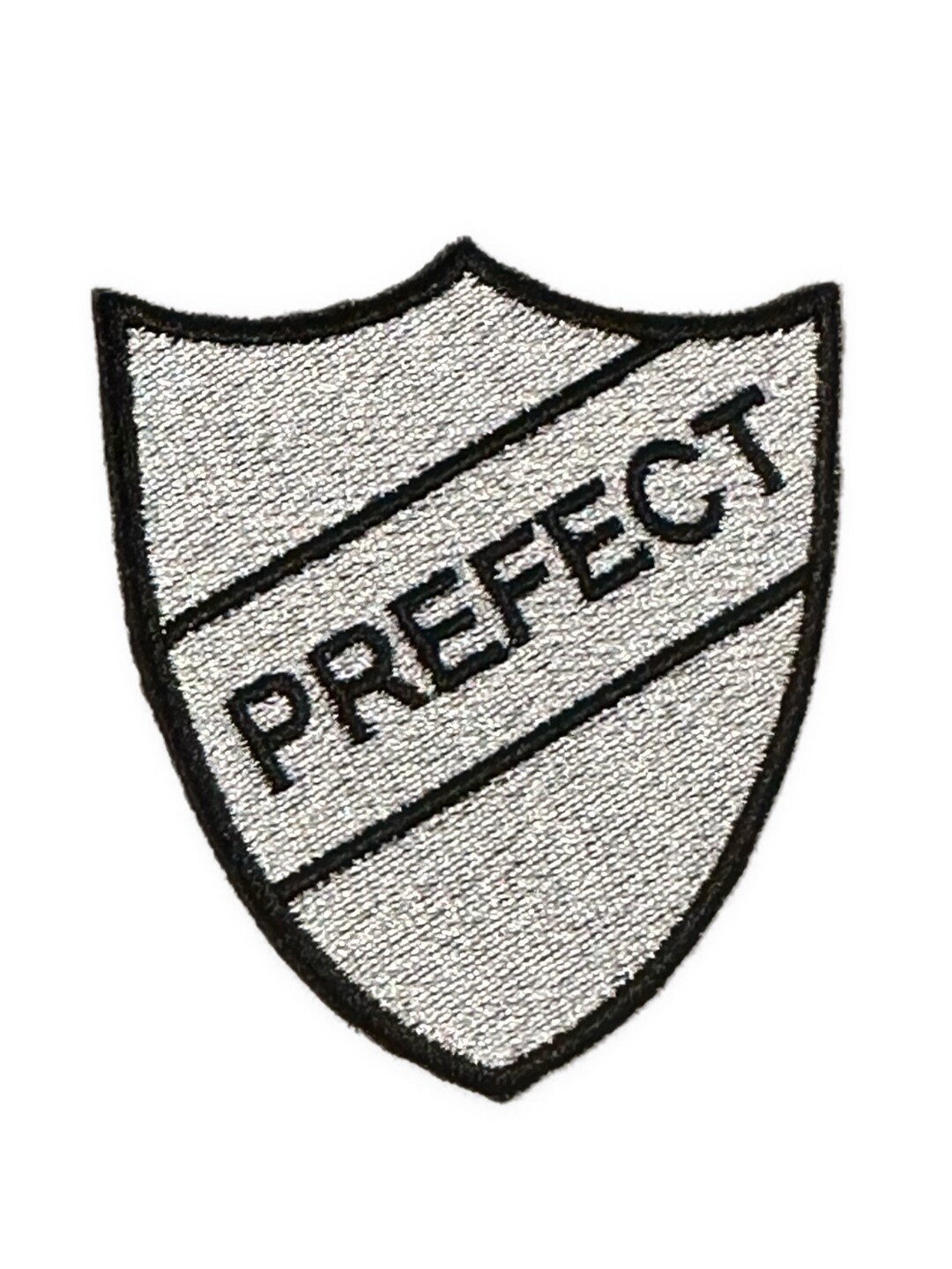 School Prefect Blazer Pocket Sized 60mm X 70mm White Embroidered Patch ...