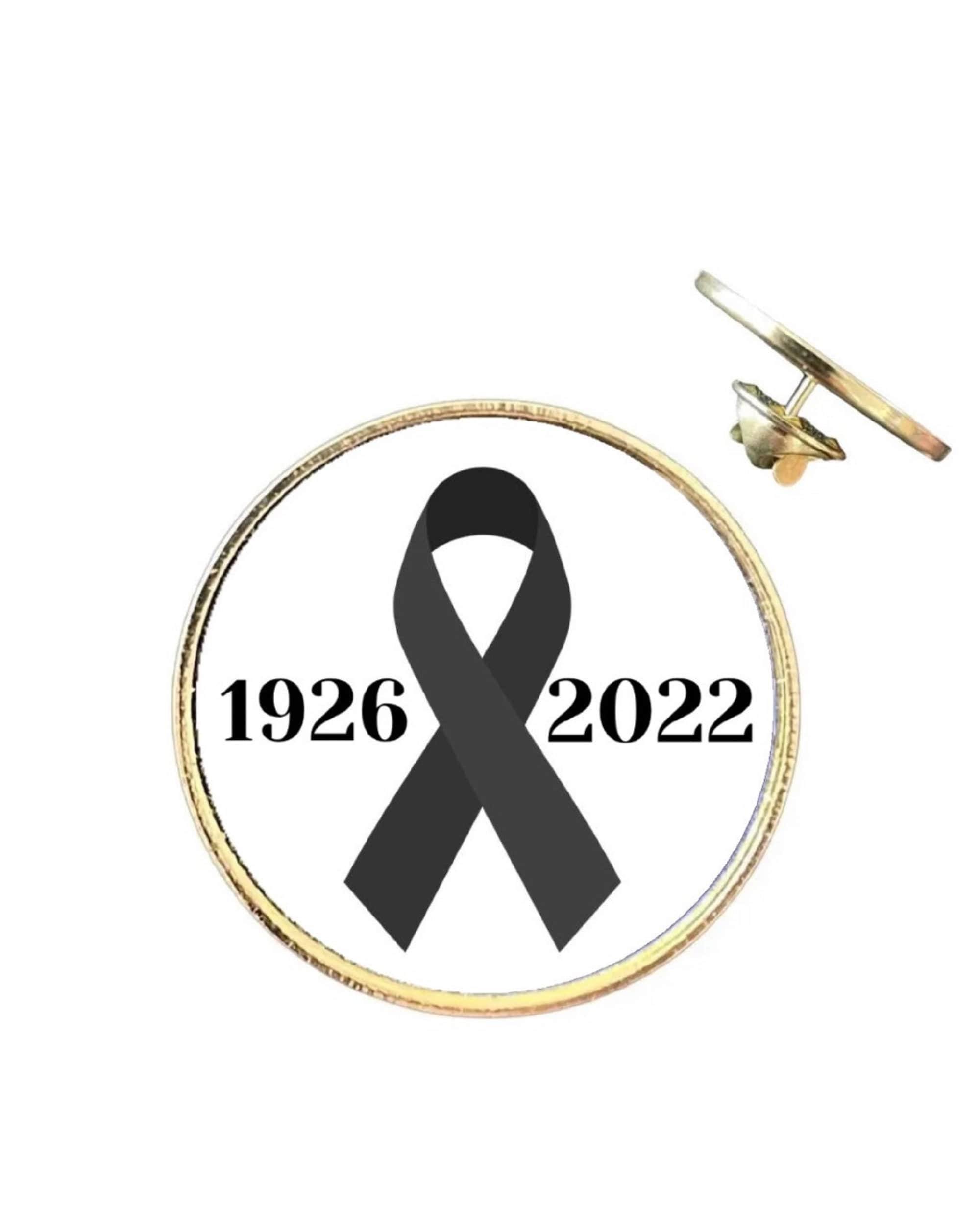 Black Ribbon Mourning Pin