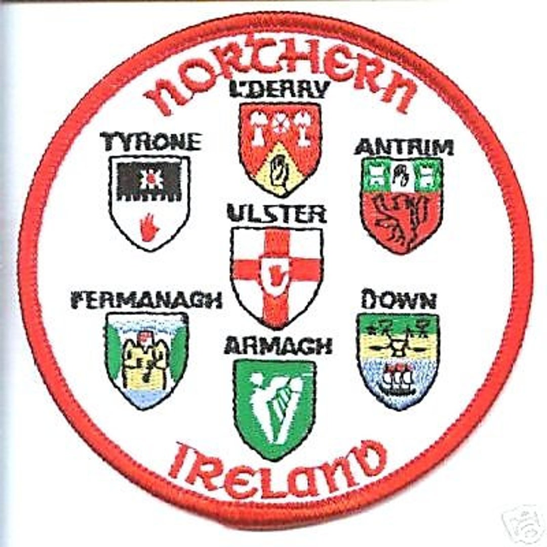 Ireland Six Counties Flag Embroidered Patch (A319) - Etsy
