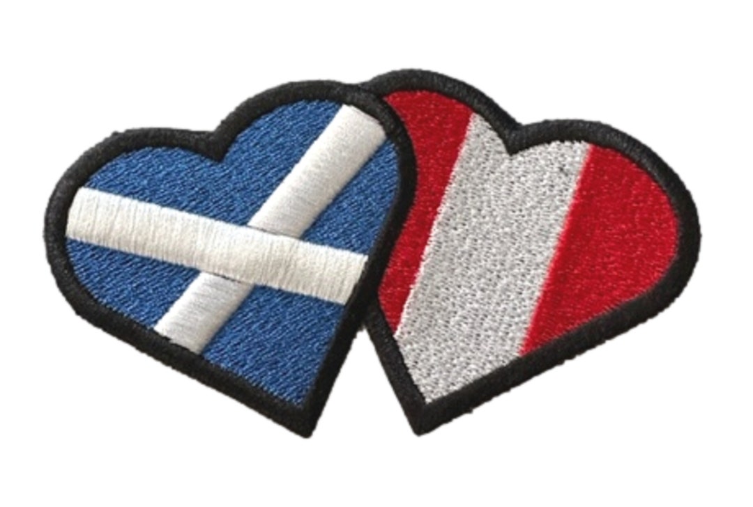 Scotland Saltire Flag and Peru Flag Heart Friendship Sew / Iron on ...