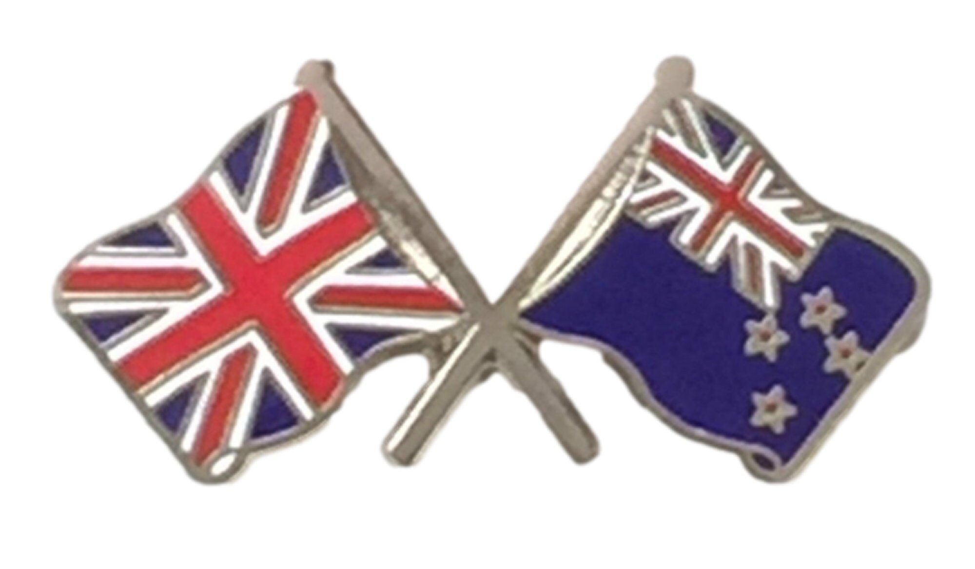 Union Jack & New Zealand Flags Friendship Courtesy Enamel | Etsy