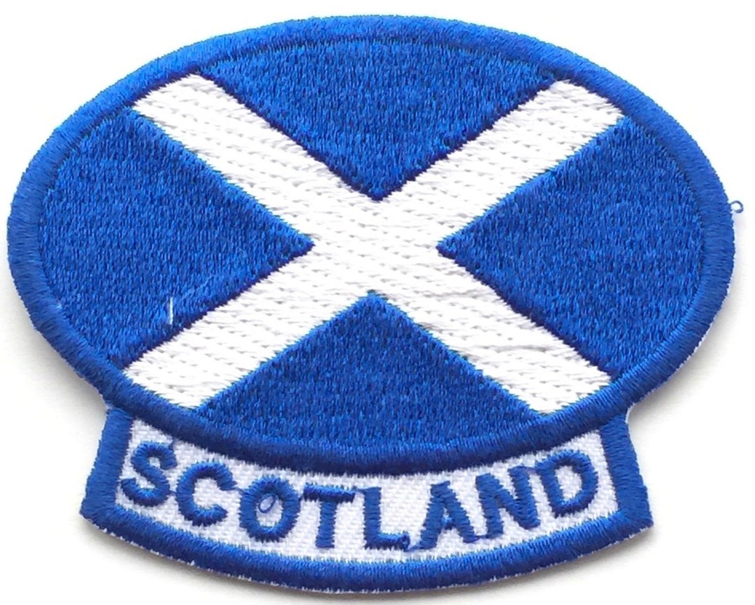 Scotland Saltire Embroidered Patch - Sew on or Iron On - Etsy