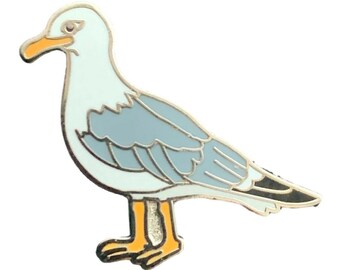 Seagull Pin Tattoo Bird Enamel Pin Sailor Lapel Pin - Etsy Australia