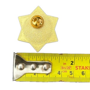 Robert Burns “rabbie” Gold Star Lapel Pin Badge - Etsy