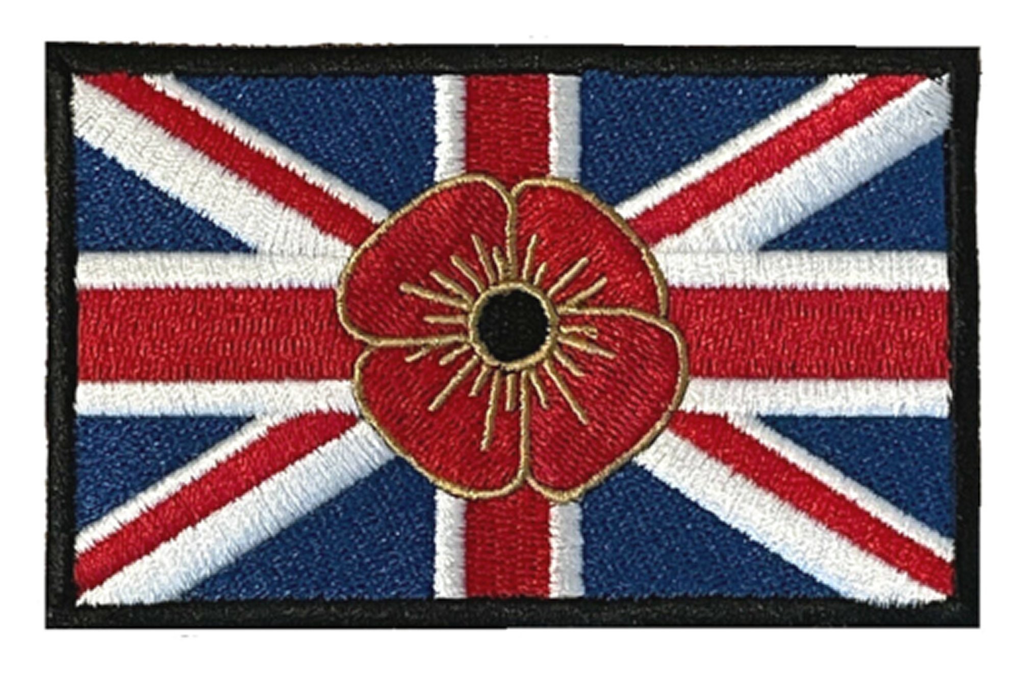 Embroidered Lest We Forget Union Jack Remembrance Sew on Patch | Etsy