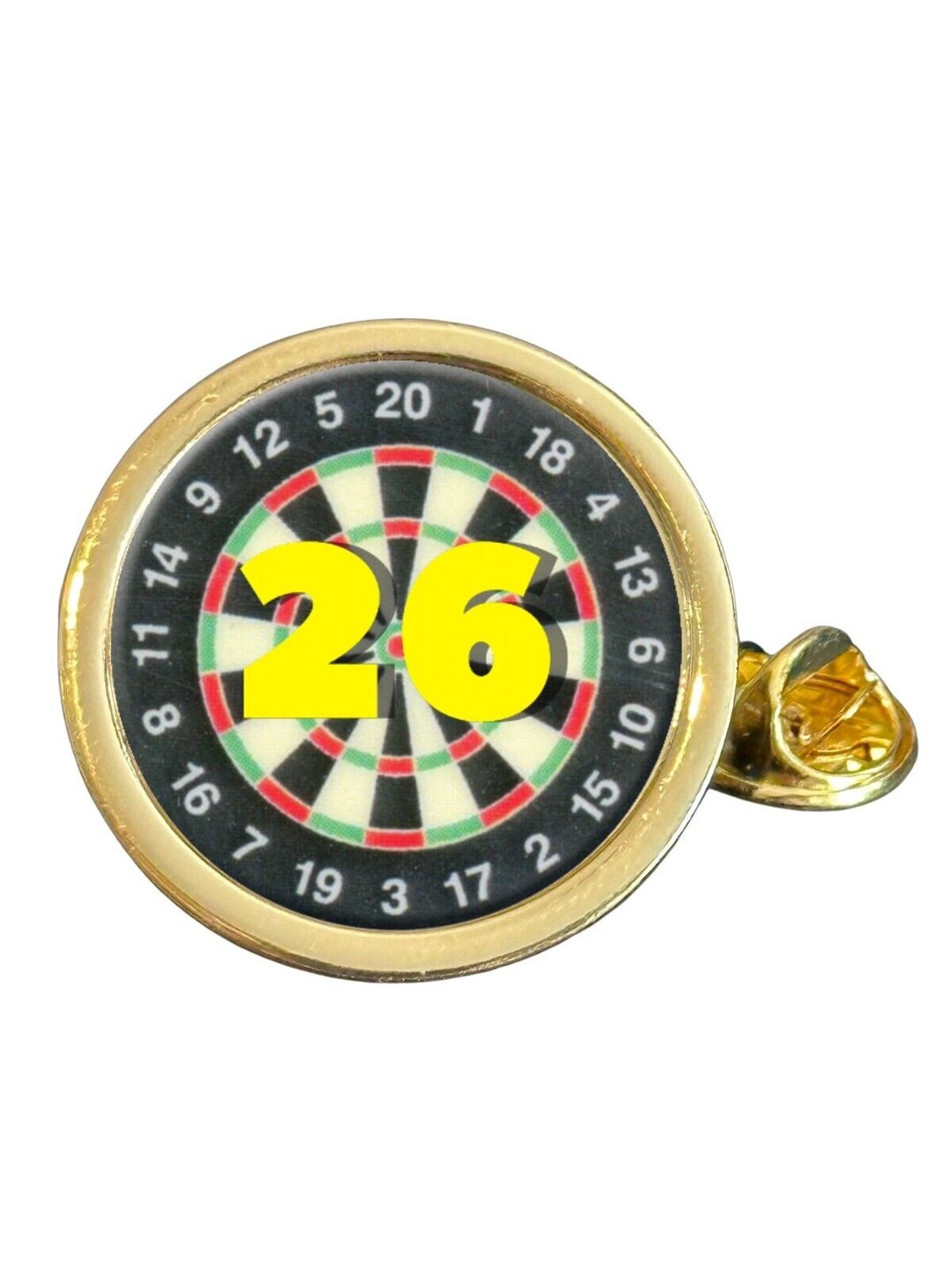 Darts 26 Club Award Gold Plated Domed Lapel Pin Badge in Bag - Etsy